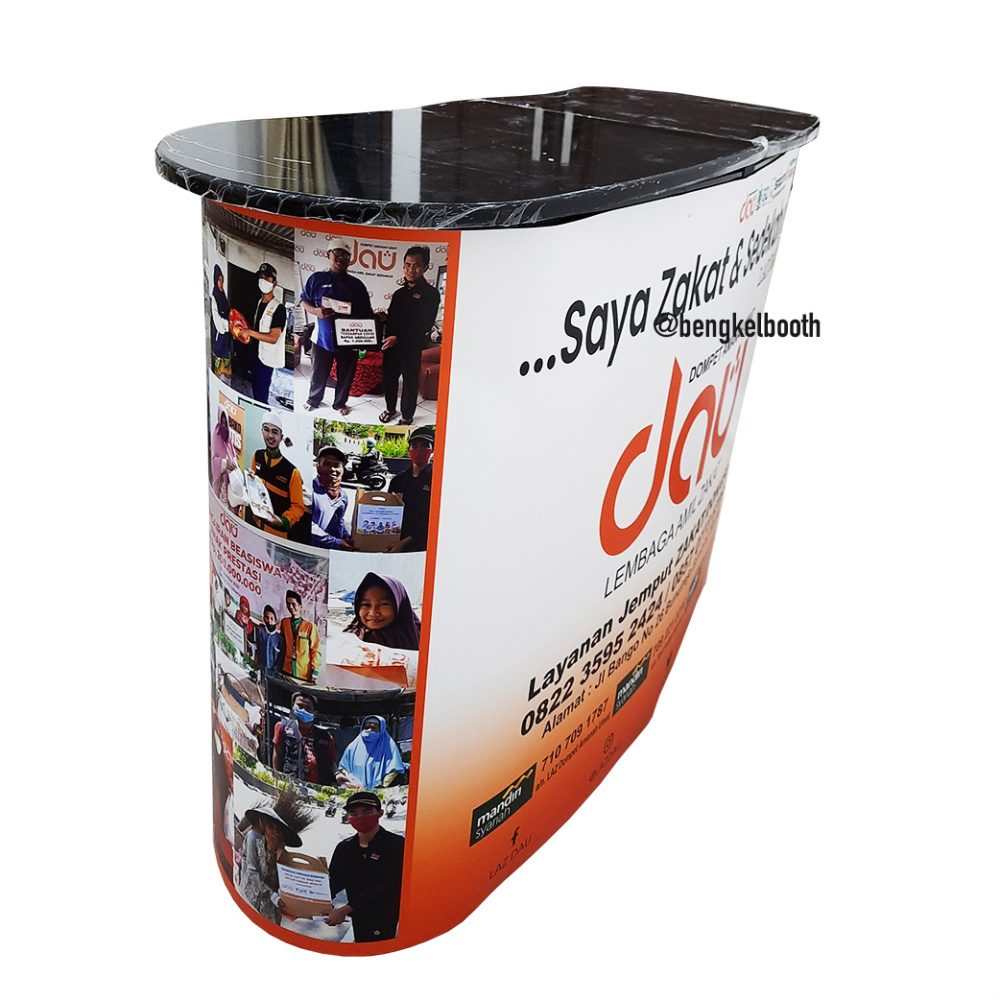 Jual Event Desk PVC, Pop Up Table & Pop Up Counter | 0812 1866 8989